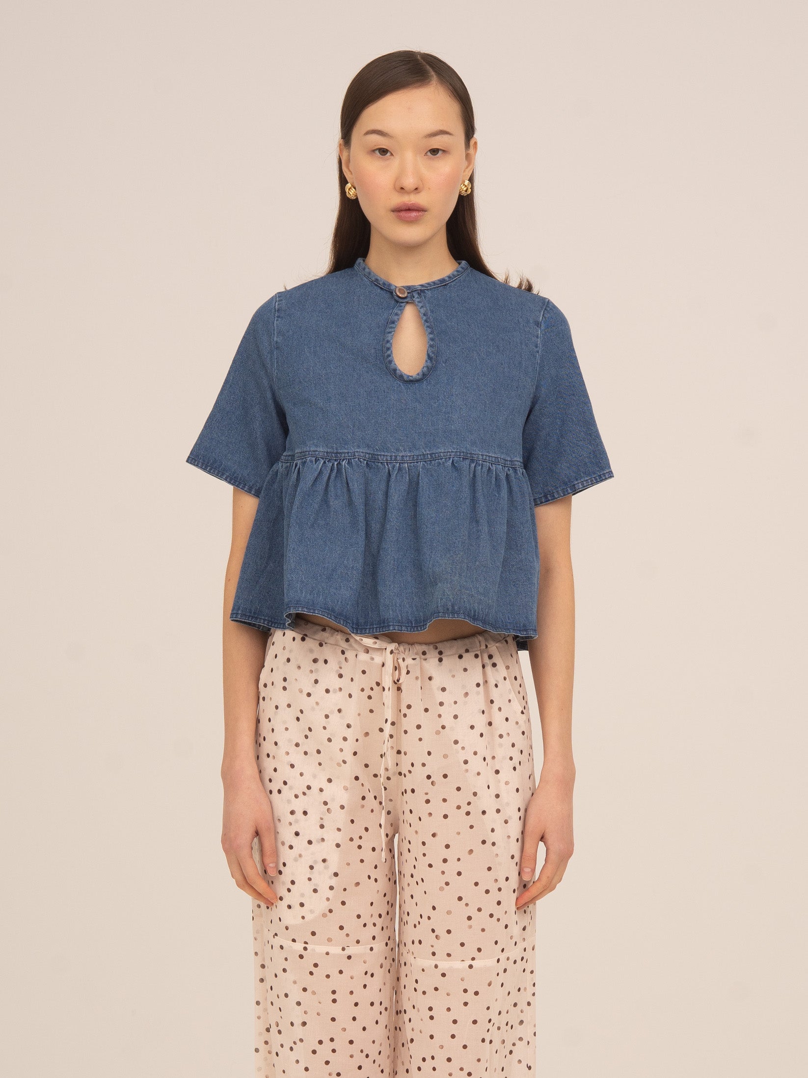 Starlit Denim Top | CARMEN SAYS